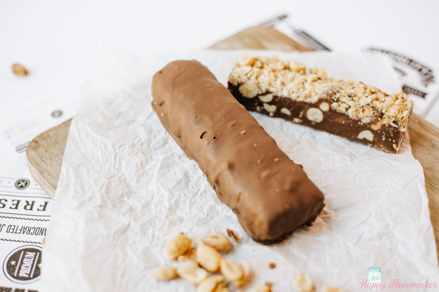 Easy No-Bake Candy Bar Recipe—Homemade Baby Ruth Bars