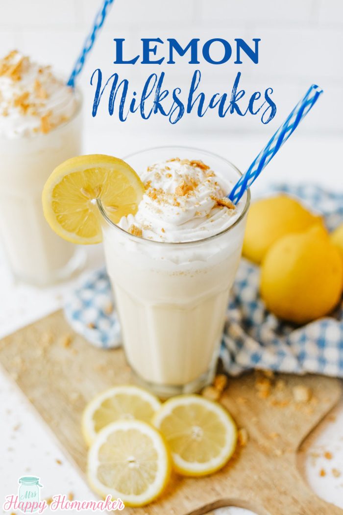 Lemon Milkshake Recipe (Creamy, Easy & Tastes Like Lemon Pie!)
