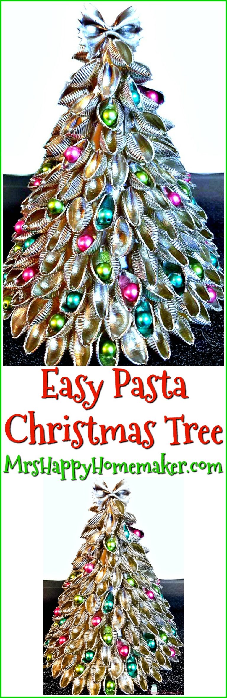 Easy Pasta Christmas Tree