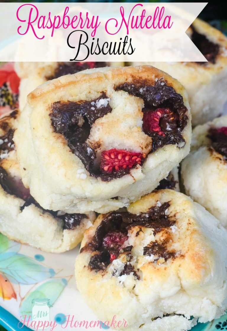 Raspberry Nutella Biscuits