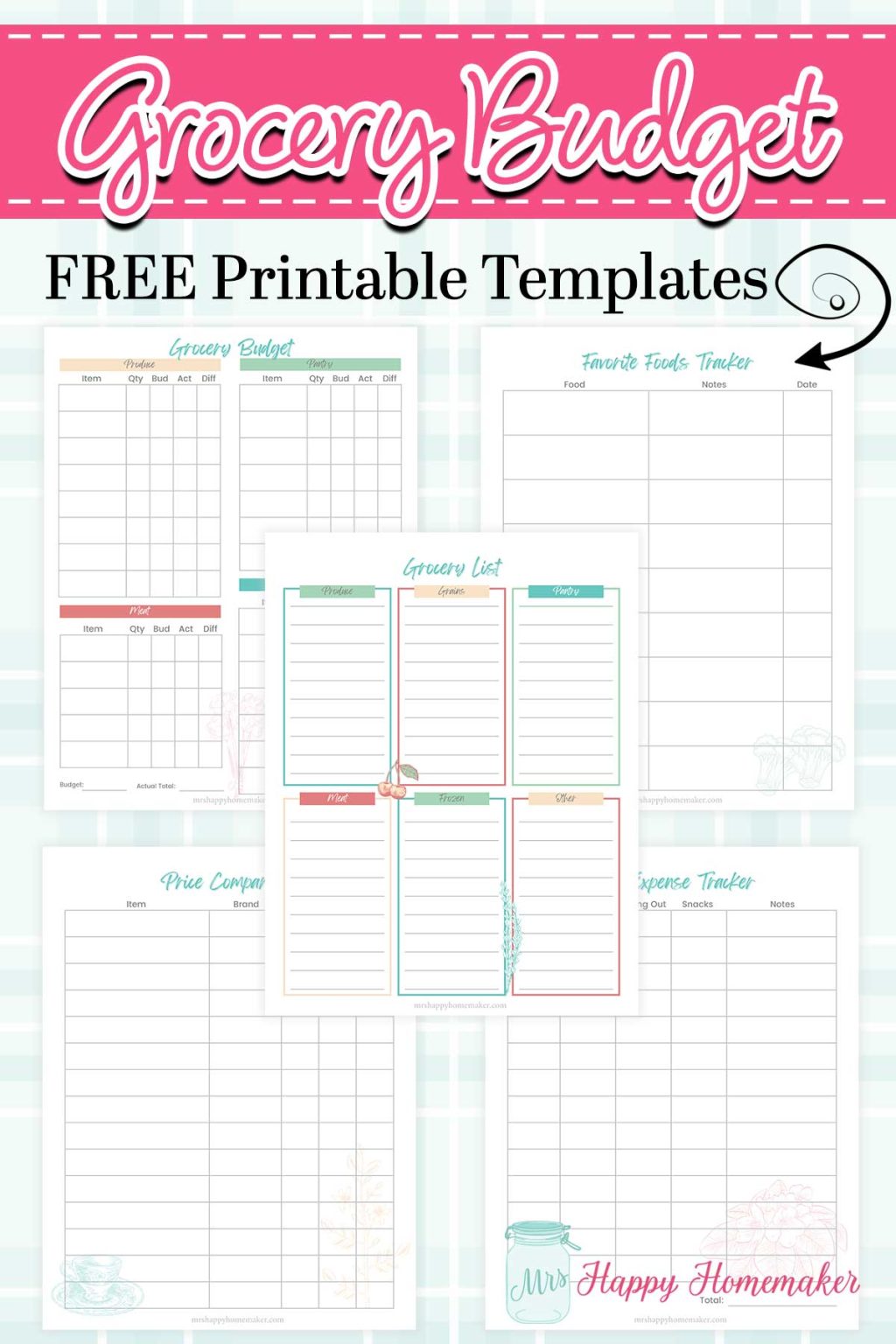 Free Grocery Budget Template to Save Money on Groceries