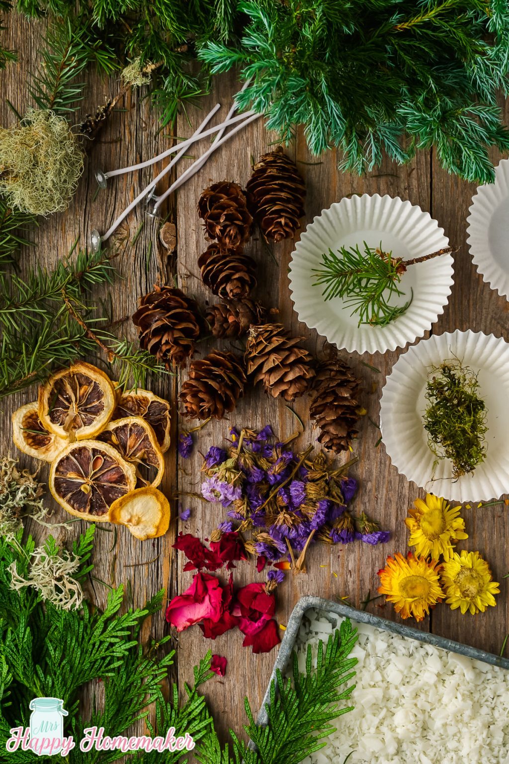 Easy DIY Homemade Fire Starters with Dried Flowers