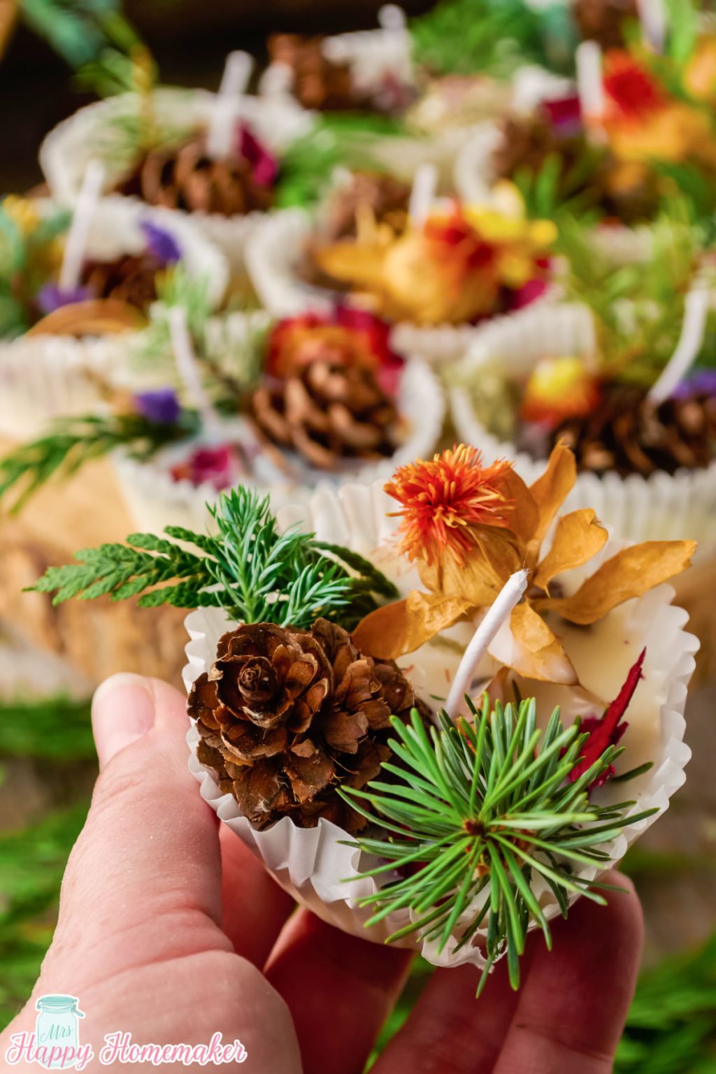 Easy DIY Homemade Fire Starters with Dried Flowers