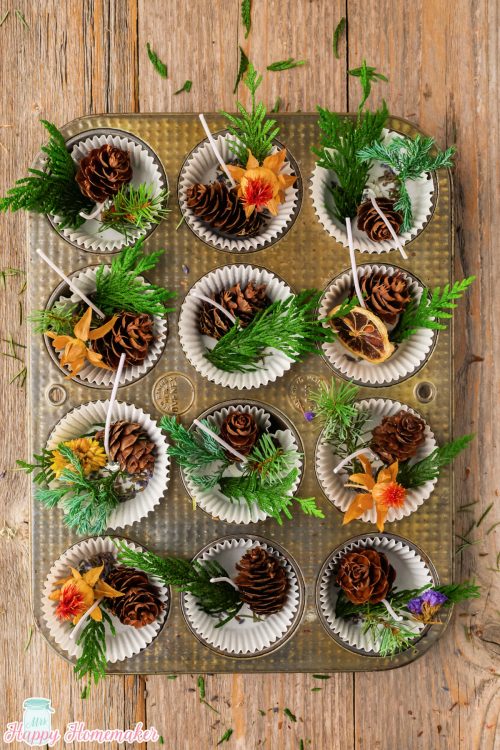Easy DIY Homemade Fire Starters with Dried Flowers