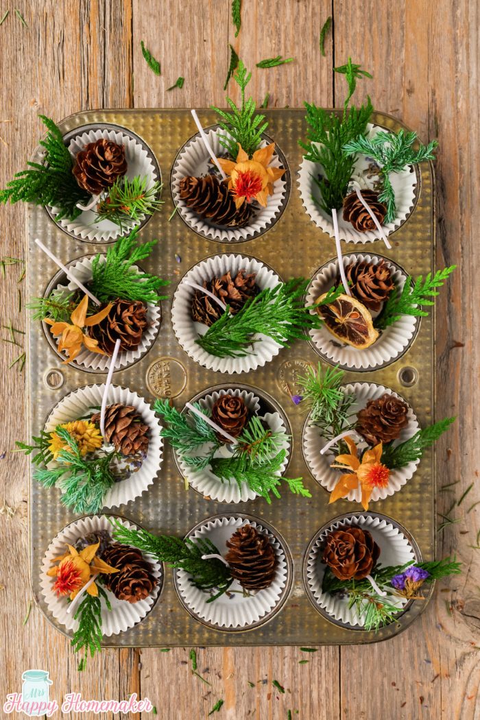 Easy DIY Homemade Fire Starters with Dried Flowers