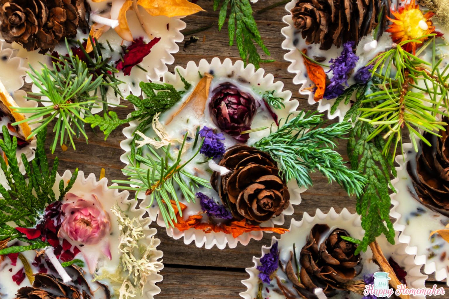 Easy DIY Homemade Fire Starters with Dried Flowers