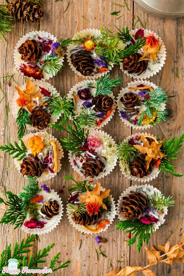 Easy DIY Homemade Fire Starters with Dried Flowers