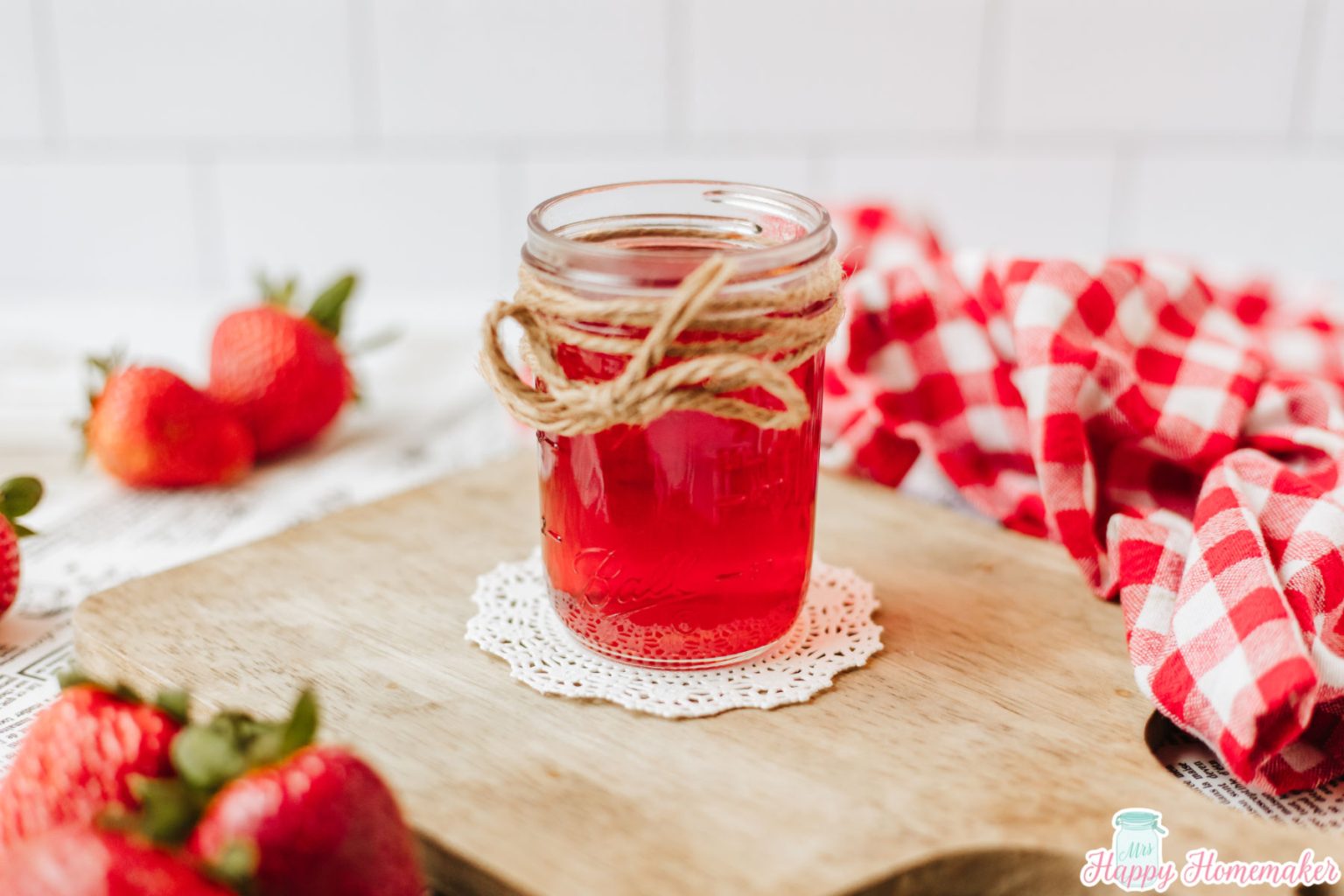 Homemade Strawberry Syrup for Pancakes and Drinks